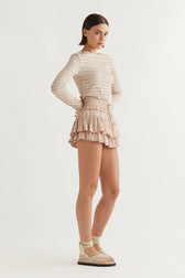 Harmony Frill Short | Frill Short | Afterpay | FLANNEL